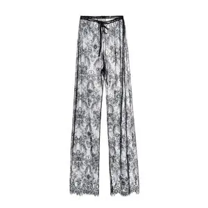 LIA ARAM Wide-leg Lace Trousers