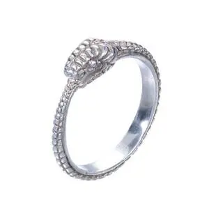 ZOË & MORGAN Eternity Snake Ring - Silver