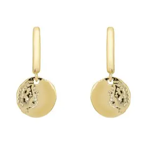 LATELITA Lunar Moon Huggie Hoop Earrings - Gold