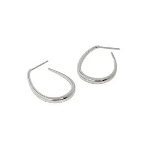 JANUS EDINBURGH Sterling Shiel Hoop Drop Earrings - Silver
