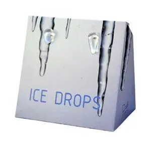 LAURA DAILI Neutrals Ice Drops Tiny Clear Glass Earrings - Gray