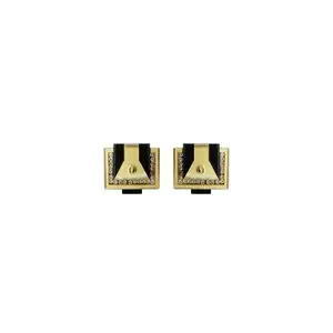 GISSA BICALHO Acrylic Handmade Cufflins Trapeze
