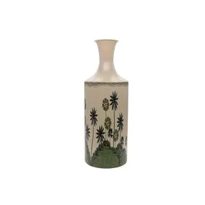 NILA PARMAR DESIGNS Palm Vista Bottle Vase - Green