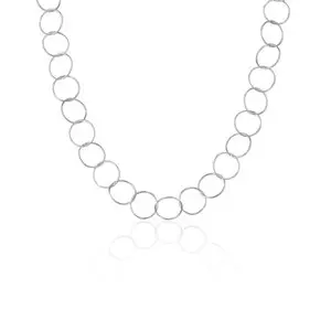 SPERO LONDON Circle Hoops Sterling Chain Necklace - Silver