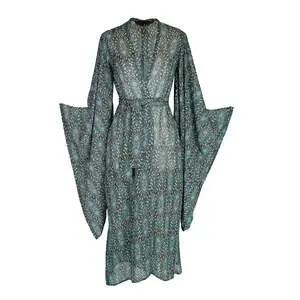 JENNAFER GRACE Squash Blossom Kimono - Green