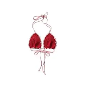 GUNES SWIM Red / Pink Poppy Petal Bikini Top - Red/pink