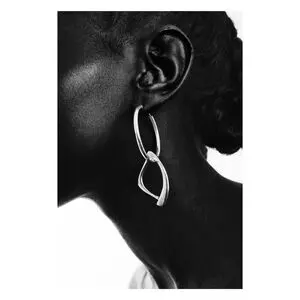 DARIA PACELLI JEWELRY Sedna Asymmetrical Earrings - Silver
