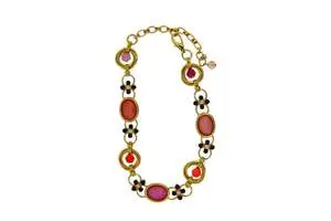 VICKISARGE Lemonade & Peach Tea Hoop Necklace