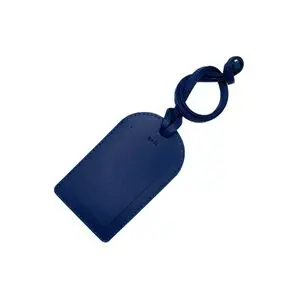 GODI. Handmade Full-grain Leather Luggage Tag In Cobalt – Luxury Travel Accessory - Blue