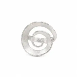 ORMIRO Vortex Sterling Spiral Ring - Silver