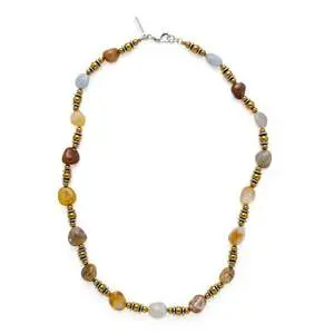 JAREDJAMIN Clayton Agate Necklce - Brown