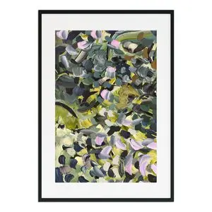 Jessica Slack Studio Spring Breaks Loose Large Abstract Print - Green