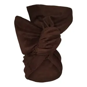 ROMER MILLINERY Twisturban Turban In Vegan Suede - Brown