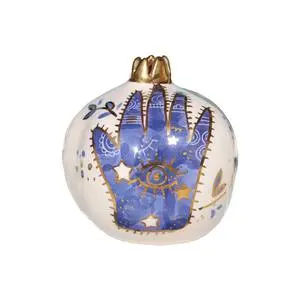 SHERIE BOUTIK Blue Khamsa Pomegranate - Blue/red