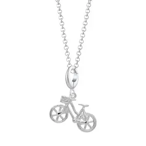 LILY CHARMED Sterling Bicycle Charm Necklace - Silver
