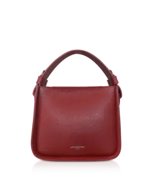 LE PARMENTIER Duplo Small Hamme Leather Top Handle Bag - Red