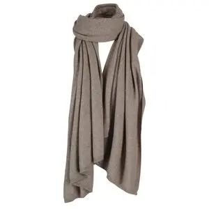 TIRILLM Alfie" Large Cashmere Scarf Beige Melange - Brown