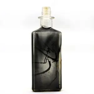BABS BOUTIQUE NYC Babs Hand-printed Aboriginal Vintage Bottle Art - Black