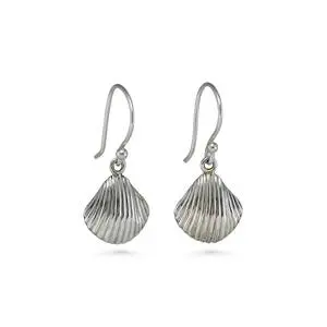 ISLA SILVER Sterling Shell Earrings - Silver