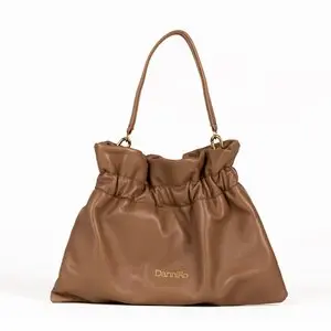 DANNI RO Manhattan Bag Taupe Color Leather - Brown