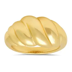KYLIE HARPER Domed Shrimp Statet Ring - Gold