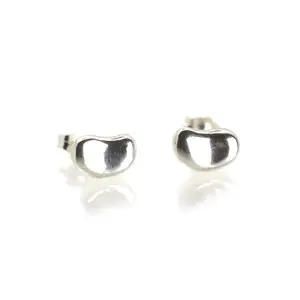 VICSTONENYC FINE JEWELRY Sterling Bean Earrings - Silver