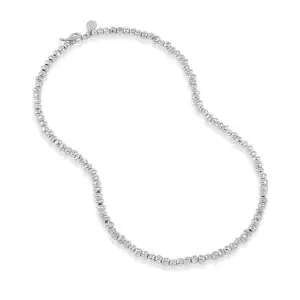 DOWER & HALL Chunky Signature Nugget Necklace In Sterling - Silver