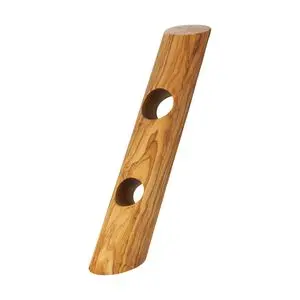 GREYMINT Yaya Olive Wood Wine Bottle Holder - Brown