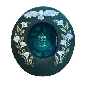 WILD AS HECK The Aurora Forest Rancher Pencil Brim Hat - Green