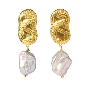 ASSUWA Hypatia Pearl Earrings - Gold