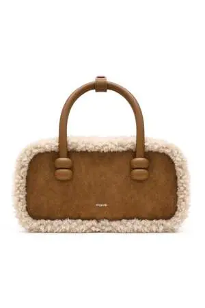 AMY LYNN Oslo Latte Wool Bag - Brown