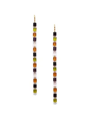 JAREDJAMIN Auburn Building Block Drop Earrings - Black