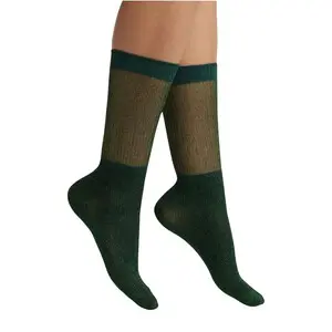 HIGH HEEL JUNGLE BY KATHRYN EISMAN Glitter Dance Socks Dark - Green