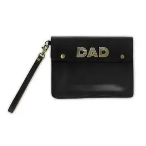 VIDA VIDA Leather Travel Wallet-for Dads - Black