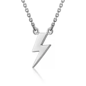 CARTOGRAPHY Ziggy Bolt Necklace In Sterling - Silver