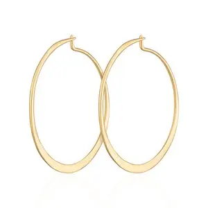 SCREAM PRETTY Flat Hoop Earrings - Gold