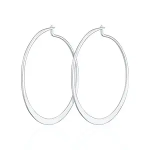 SCREAM PRETTY Flat Hoop Earrings - Silver