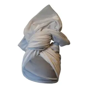 ROMER MILLINERY Twisturban Velvet Turban - White