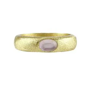 MARCIA MORAN Oklahoma Ring In Rose Quartz Doublet - Pink