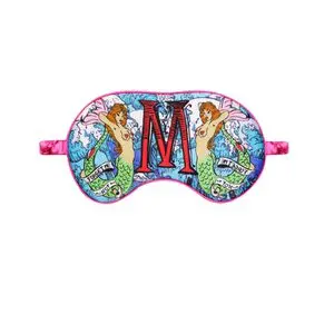 JESSICA RUSSELL FLINT M For Mermaid Silk Eye Mask - Blue