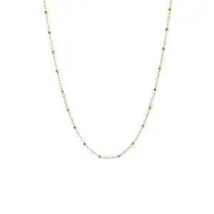 INARI JEWELLERY Beaded -filled Minimalist Chain Necklace - Gold