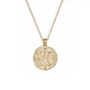 ZOË & MORGAN Sun In Gemini Necklace Vermeil - Gold