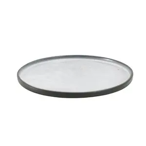 ANATOLIACRAFT Hic Ceramics Medium Stone Round Plate - Grey