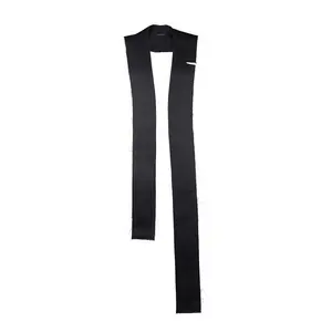 UNA BERZINA Collar With Raw Edges - Black