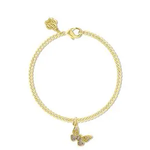 CLOUD HAVEN Butterfly Pendant Bracelet - Gold