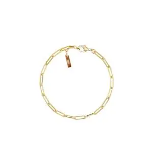 ADRIANA PAPPAS DESIGNS Paperclip Chain Bracelet - Gold