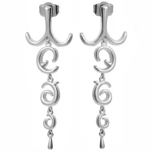 LUCY QUARTERMAINE Solid Sterling Elet Chandelier Earrings - Silver