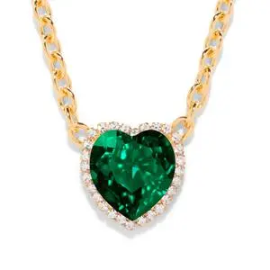 THE PINK REEF G Ocean Necklace In Emerald - Green