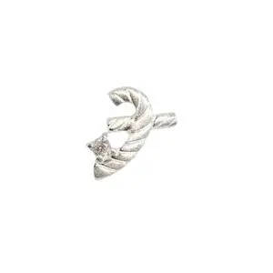 CLAIRE HILL DESIGNS Great Shorthand Stud Earring - Silver
