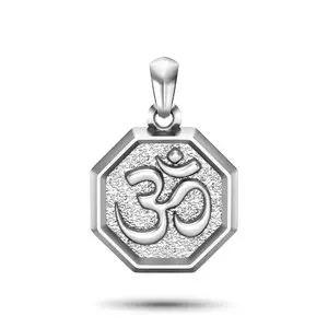 RAHUL PATEL COLLECTION Ancient Om Amulet - Silver
